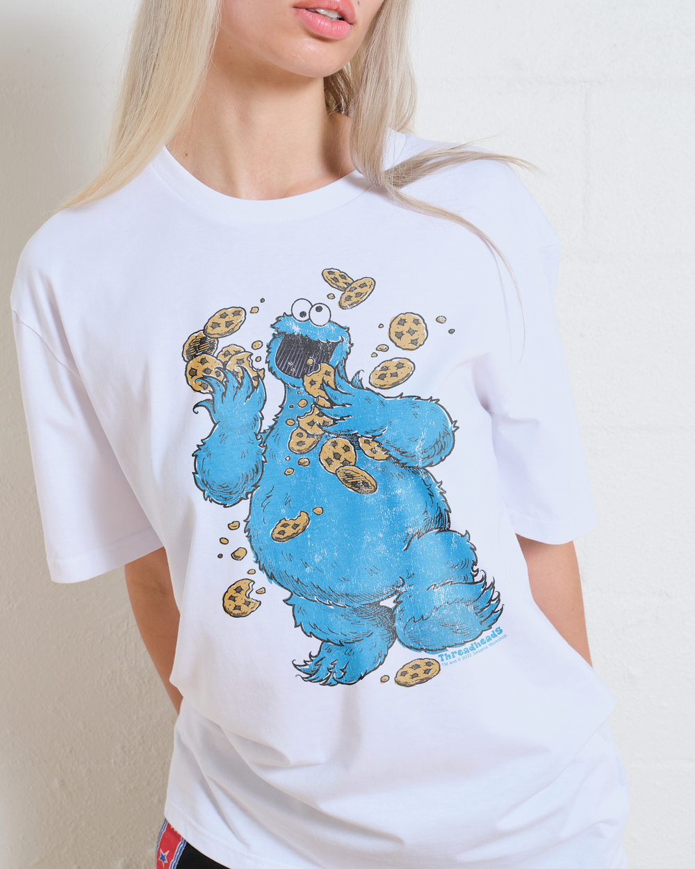 Cookie Monster Om Nom Nom T-Shirt | Official Sesame Street Merch Australia