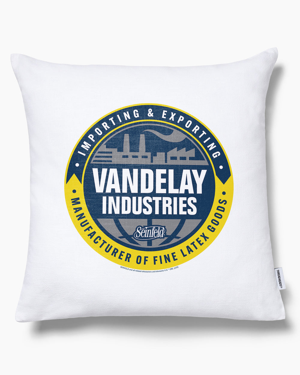 Vandelay Industries Logo Cushion | Official Seinfeld Merch Australia