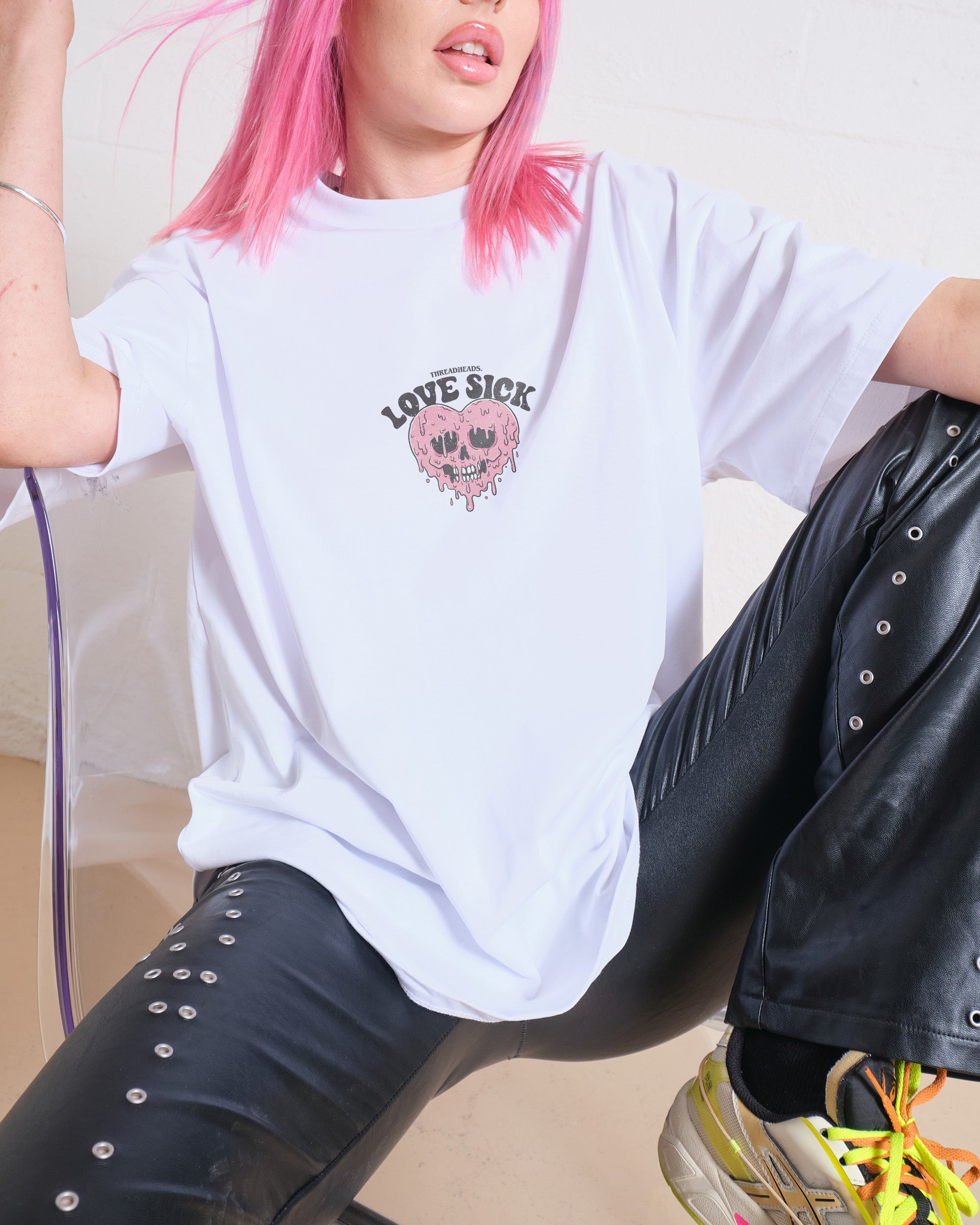 Love Sick Oversized Tee | Vintage Retro Oversized Tee Australia