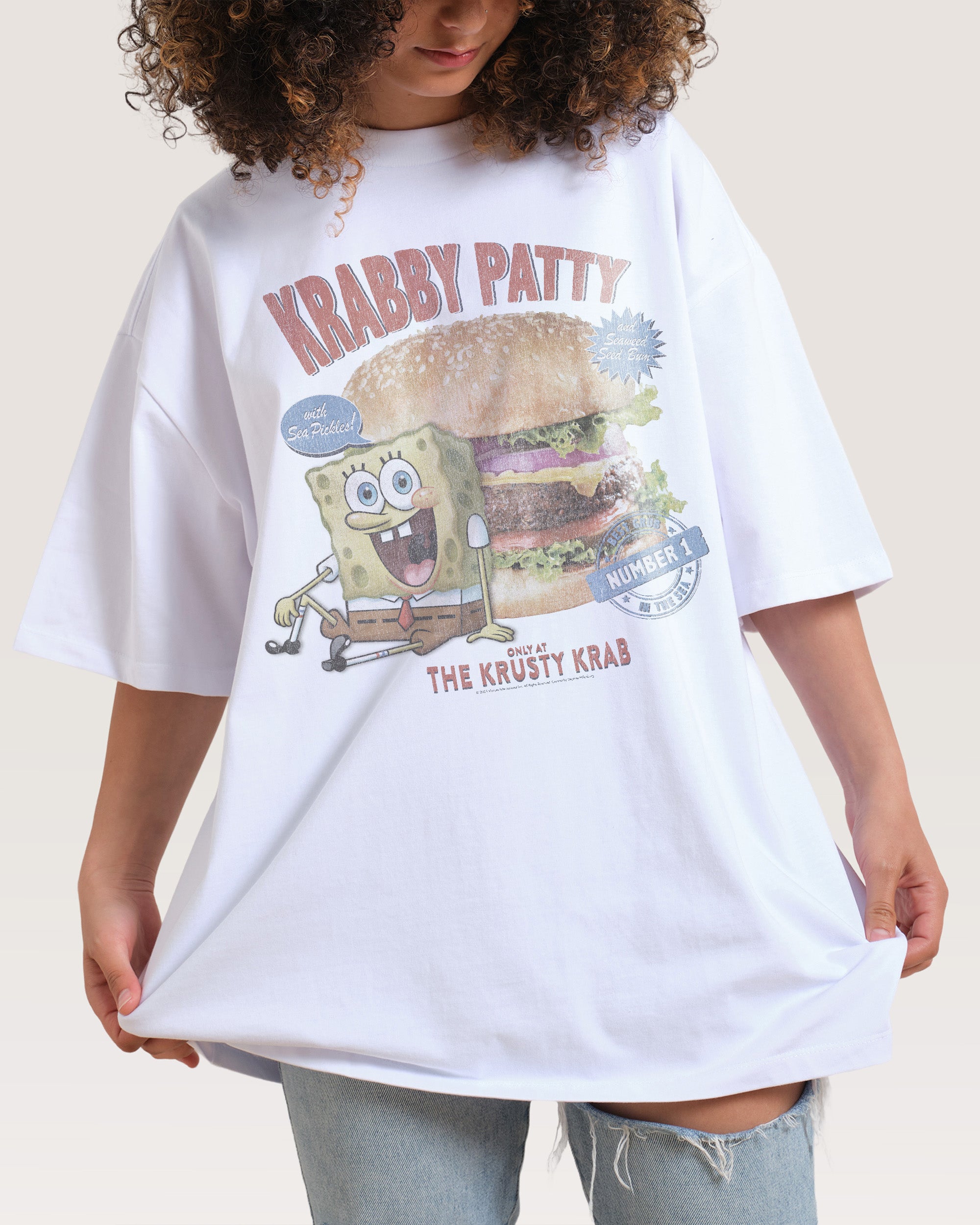 The Krabby Patty Oversized Tee | Spongebob | Threadheads Australia