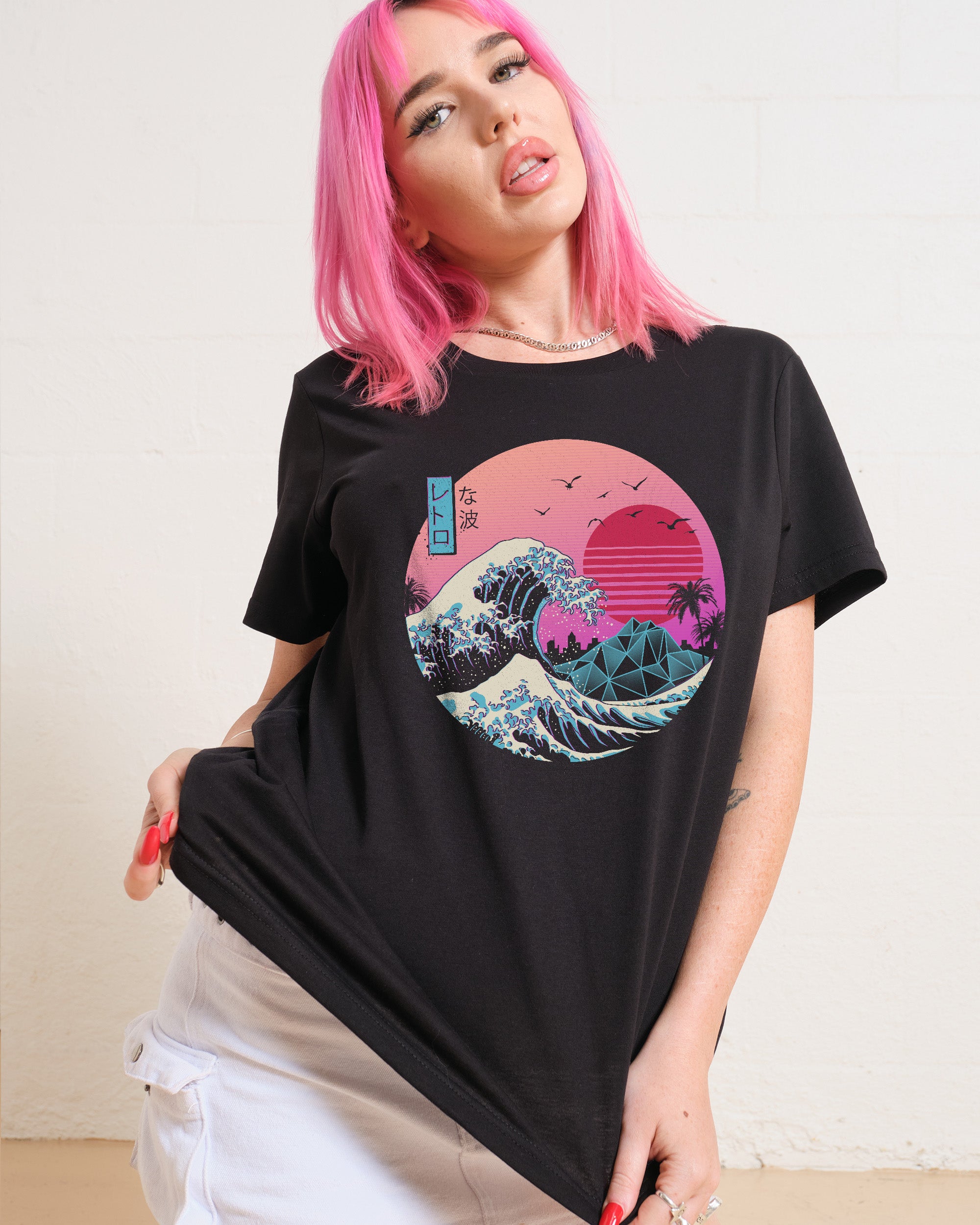 The Great Retro Wave Women's Tee | Designed by Vincent Trinidad Art ...
