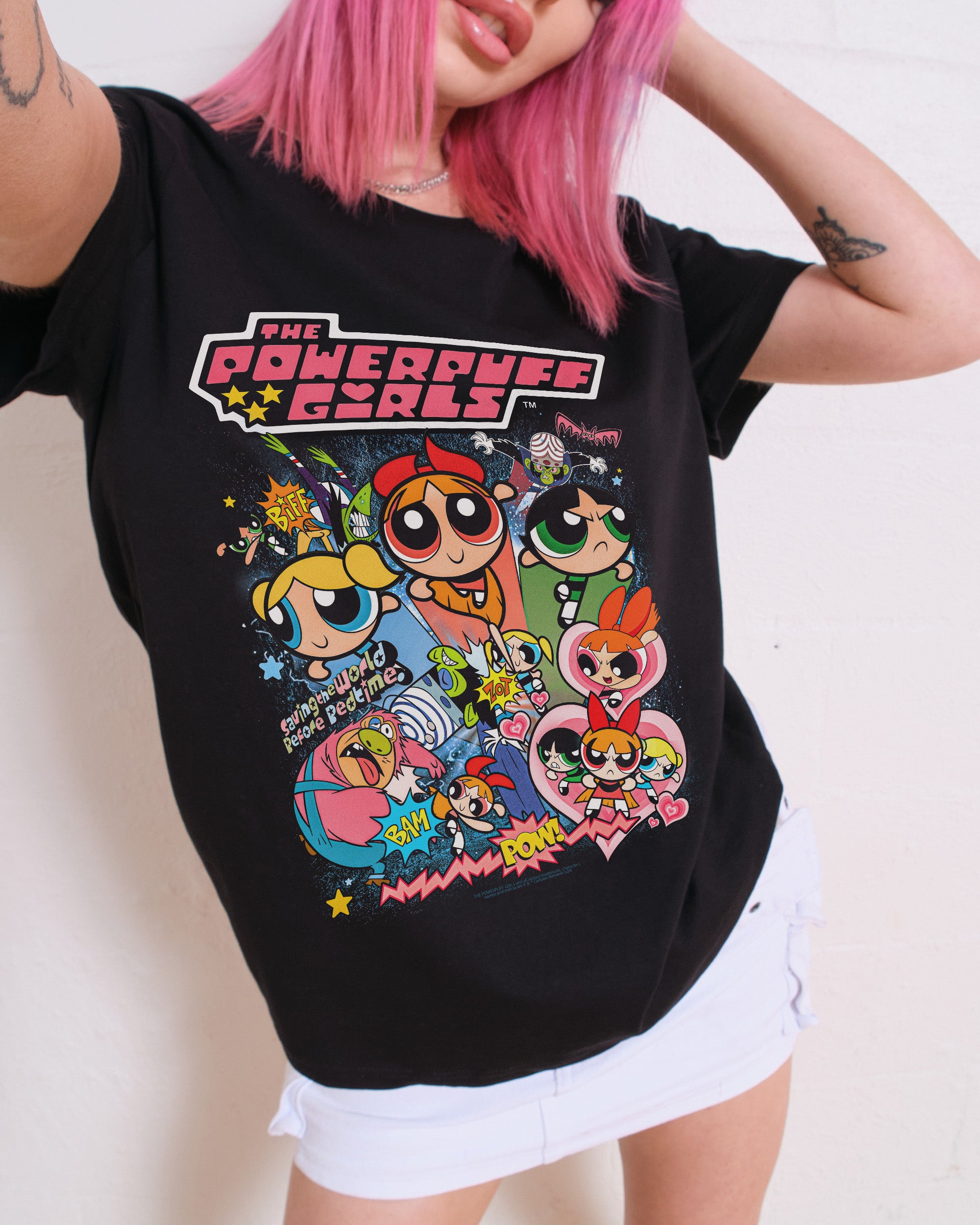 Powerpuff Girls Vintage Women's Tee | Official The Powerpuff Girls ...