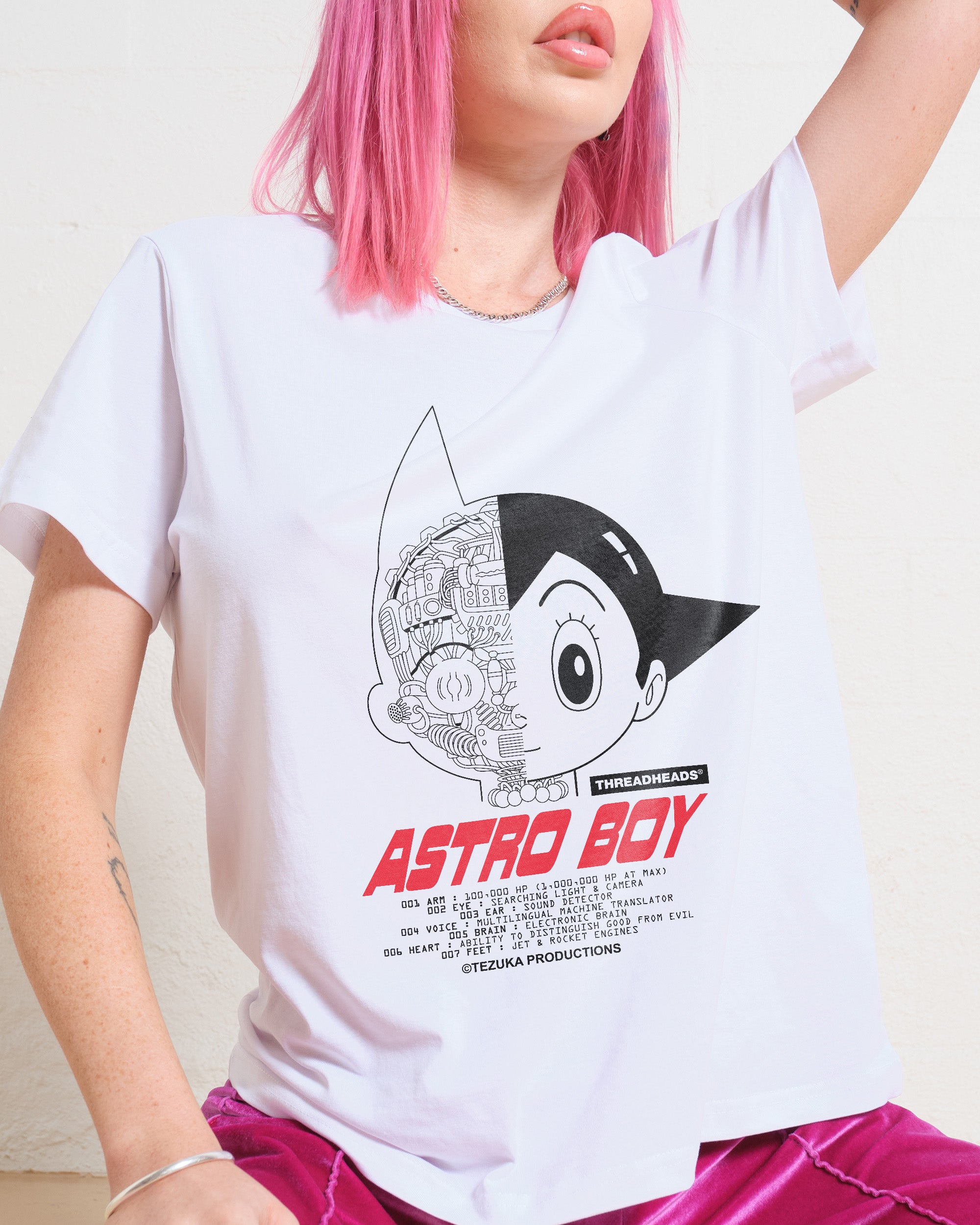 Astro Boy Head Data Women's Tee | Official Astro Boy Merch Australia