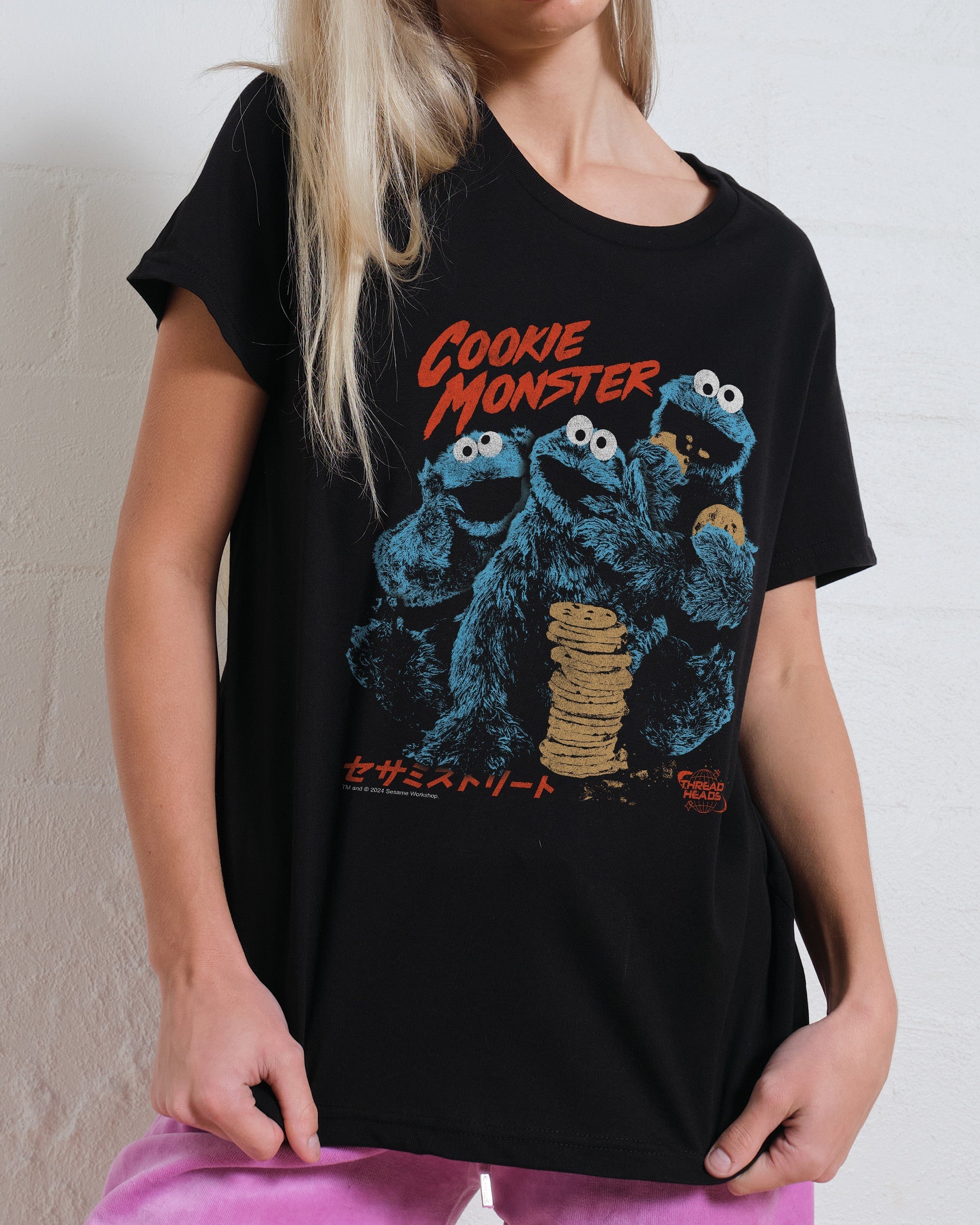 Cookie Kaiju Women's Tee | Official Sesame Street Merch Australia