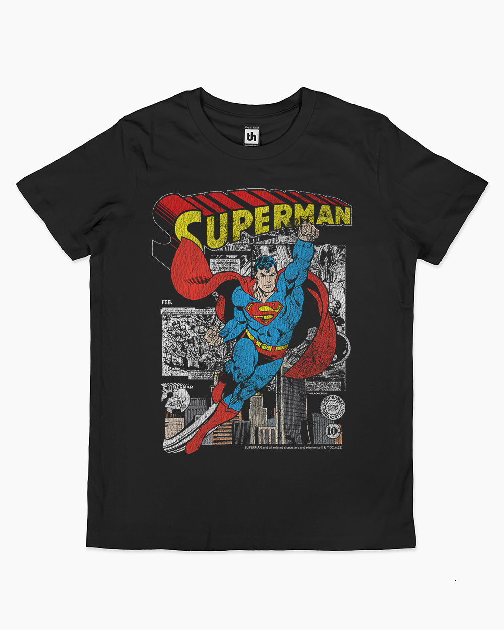 Superman Comic Panel Kids T-Shirt | Official DC Merch Australia