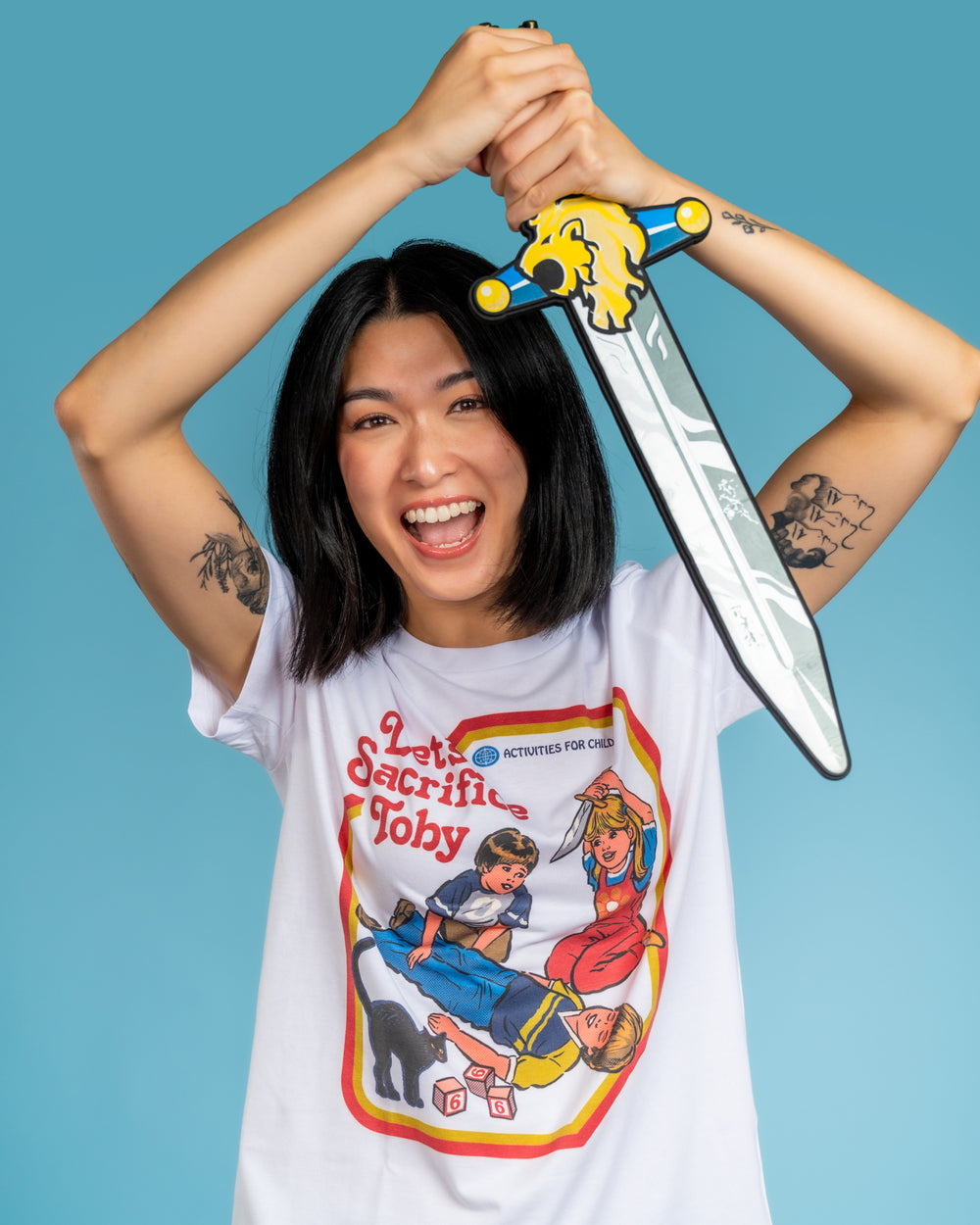 Let's Sacrifice Toby T-Shirt | Official Steven Rhodes Merch Australia | Threadheads
