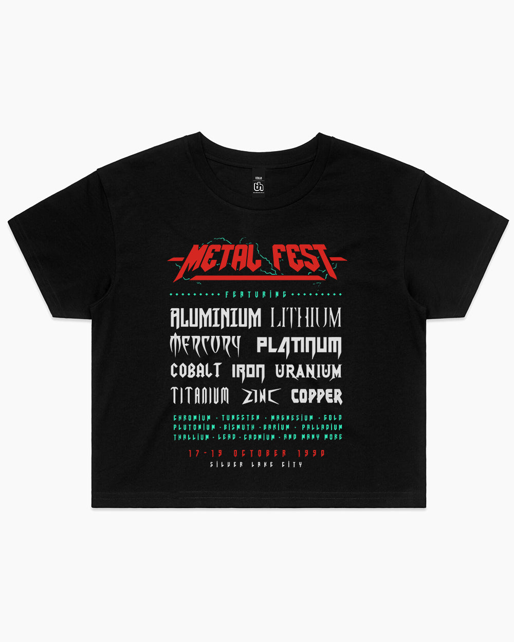 Metal Fest Crop Tee | Graphic Crop Tees Australia